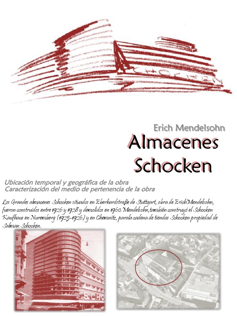 Almacenes Schocken: Diseño de Mendelsohn | PDF | Ventana | Medios de arte