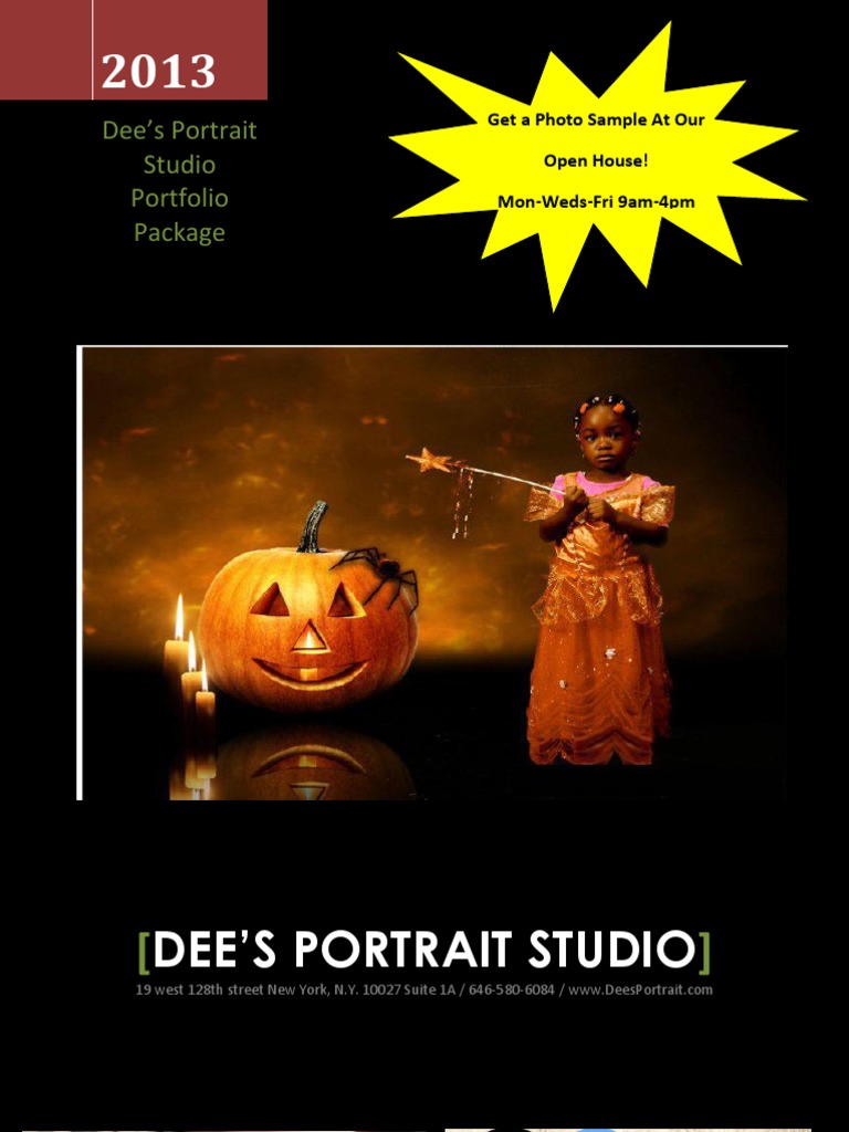 Dee's Portrait Studio Portfolio Package: Get A Photo Sample at Our Open ...