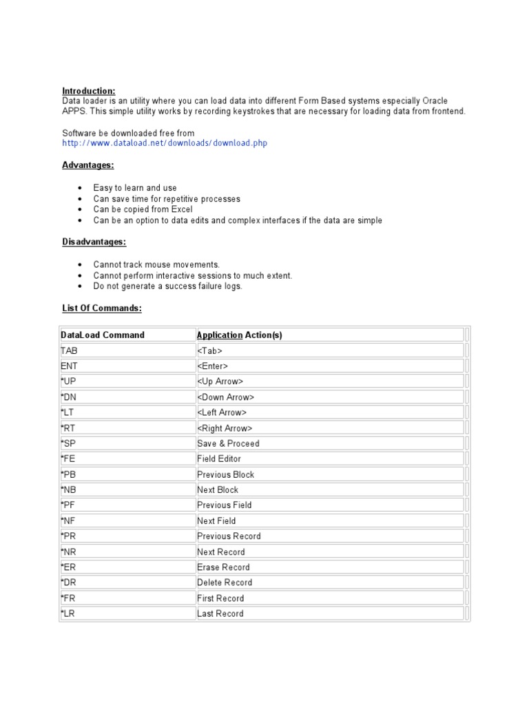 Data Loader | PDF | Control Key | Human–Computer Interaction
