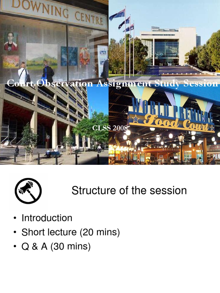 Court Observation Assignment Guide | PDF | Essays | Appeal