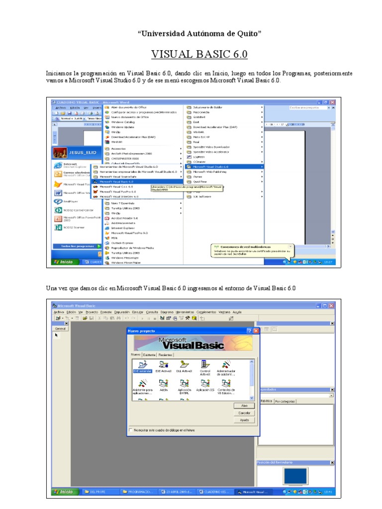 Visual Basic 6.0 | Descargar gratis PDF | Active X Data Objects | Tabla (base de datos)