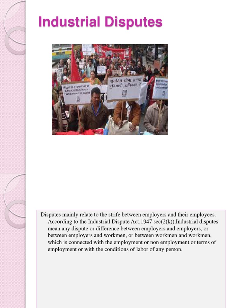 Industrial Disputes.ppt | Strike Action | Arbitration