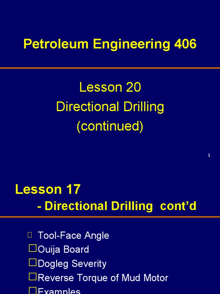 Directional Drilling Techniques and Calculations | PDF | Sine ...