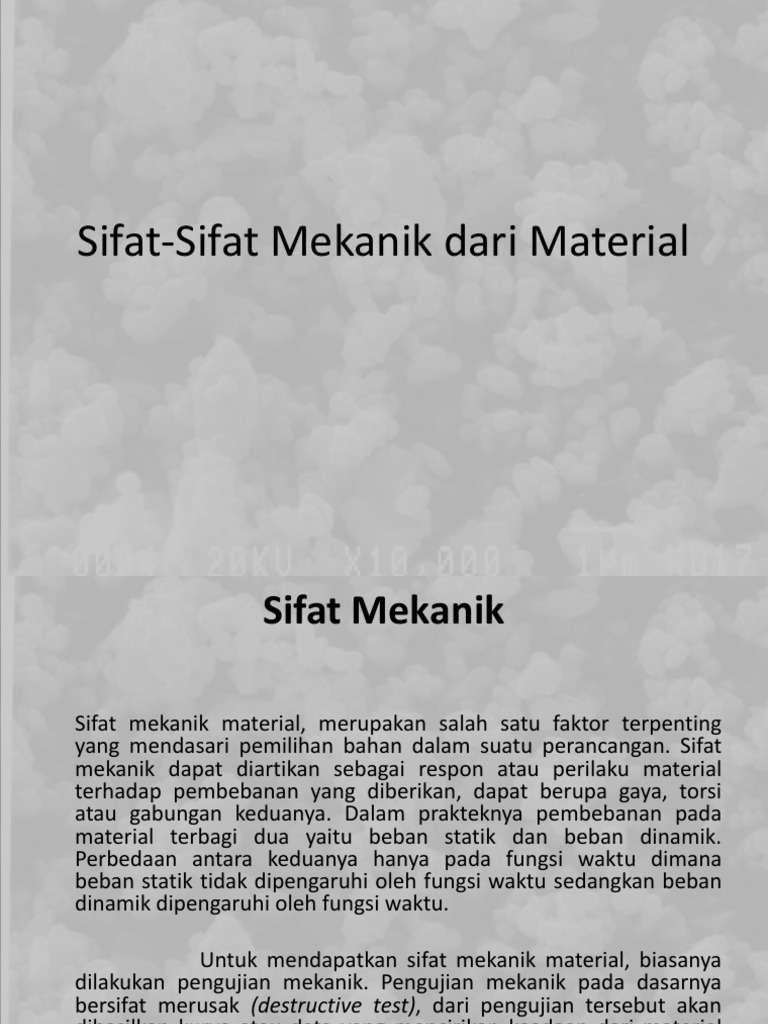 Sifat-Sifat Mekanik Dari Material | PDF