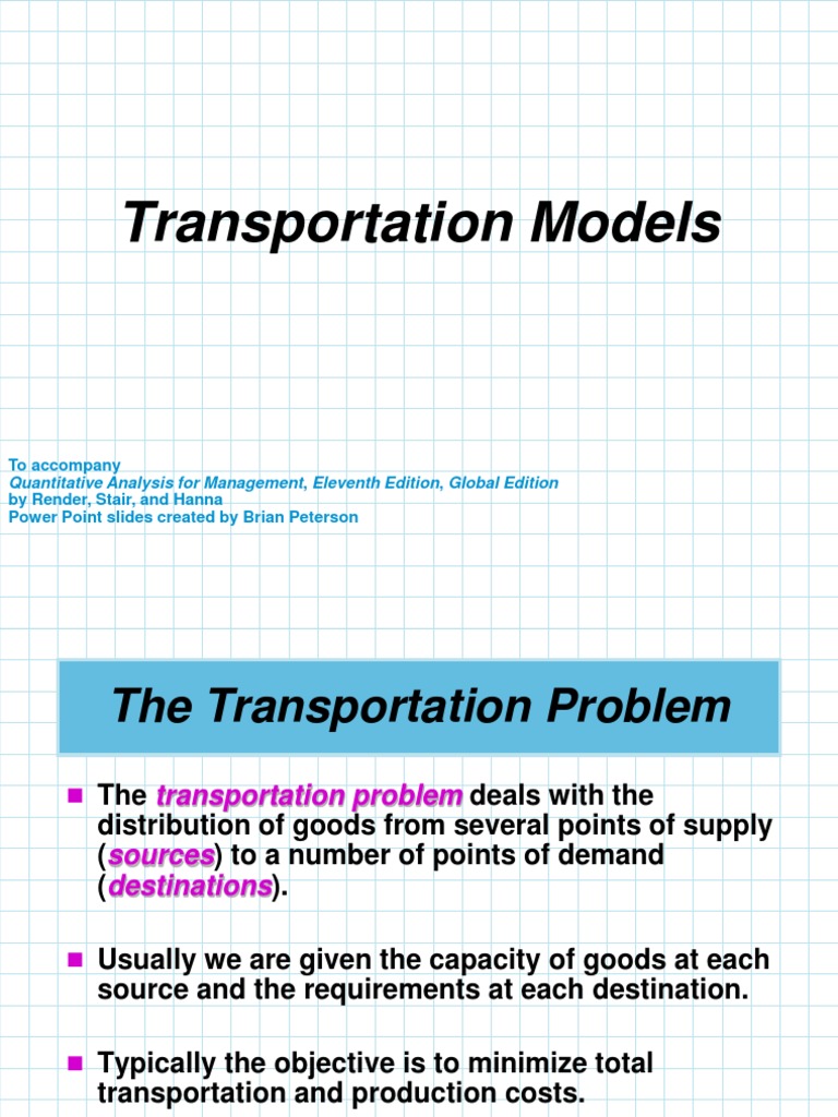 Transportation Problem | PDF | Warehouse | Linear Programming