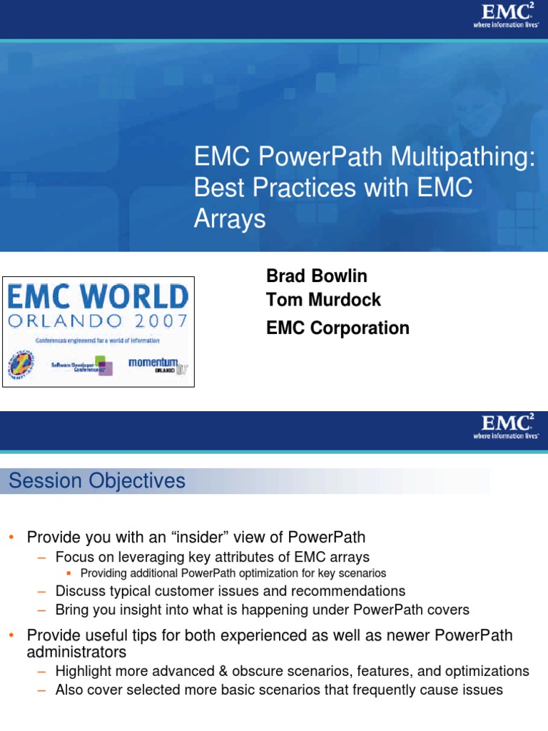 EMC PowerPath Best Practices Guide | PDF | Windows Server 2003 | Microsoft Windows