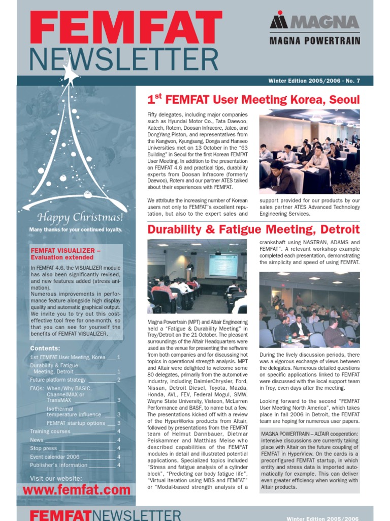 Femfat Newsletter 07 05 e | PDF | Mips Instruction Set | Strength Of ...