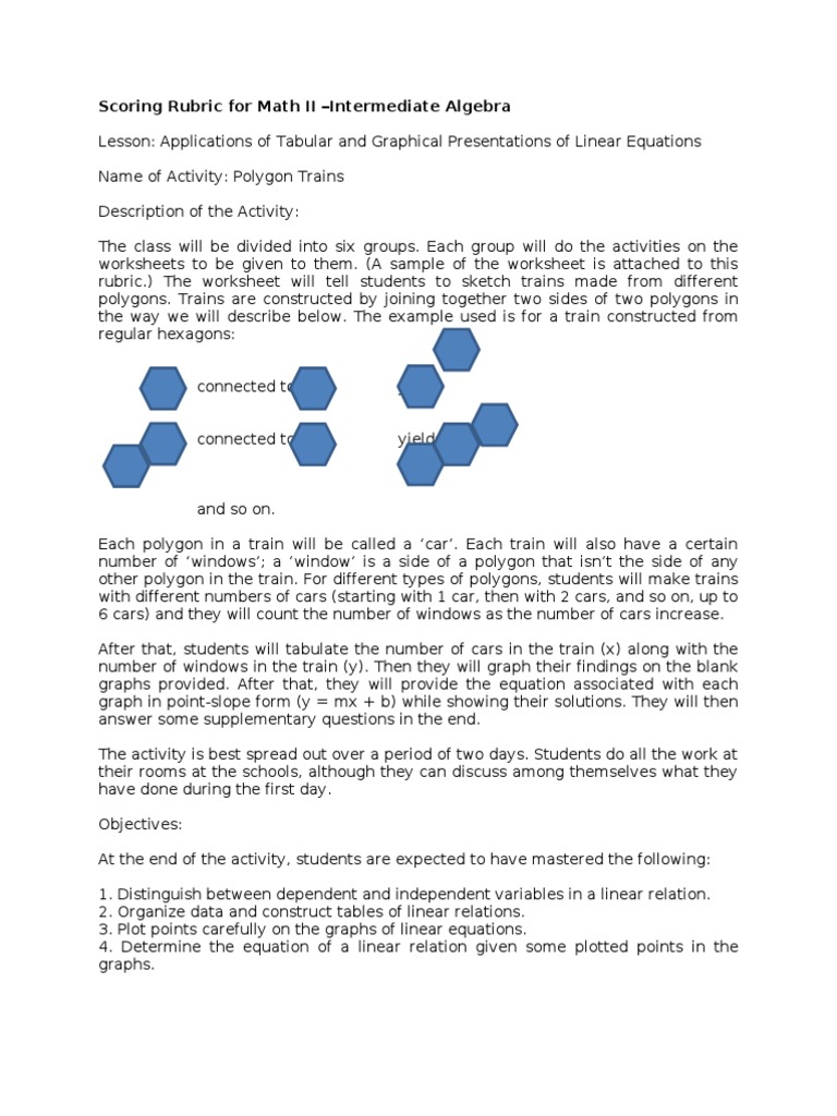 Scoring Rubric For Math II (Draft) | PDF | Weighted Arithmetic Mean ...