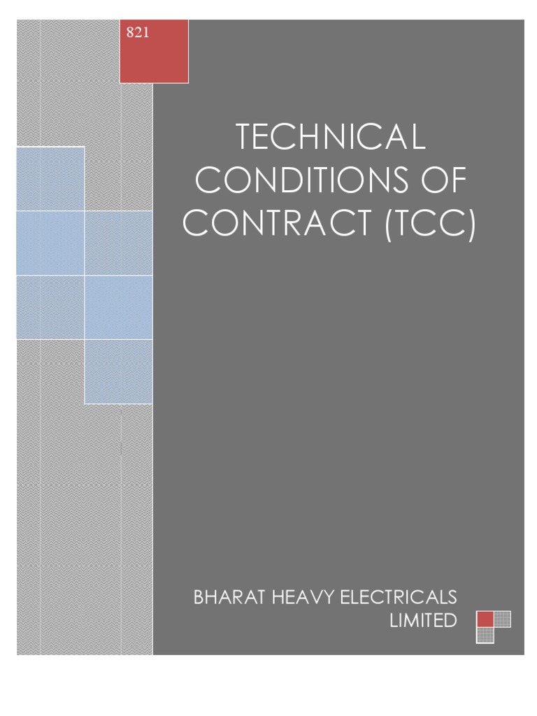 BHEL Technical COnditions of Contract | PDF | Taxes | Energy And Resource