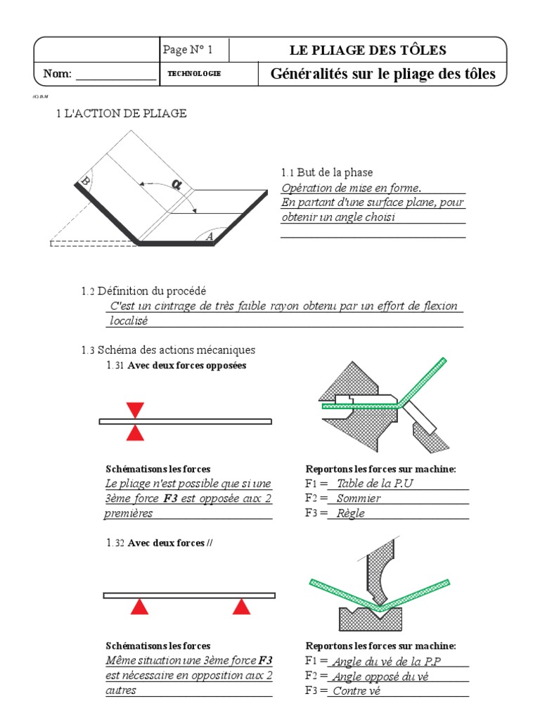 Pliage | PDF | Angle | Acier