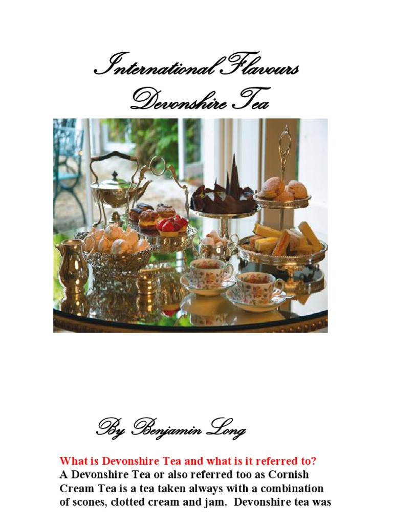 International Flavours Devonshire Tea | PDF | British Cuisine | Eating ...