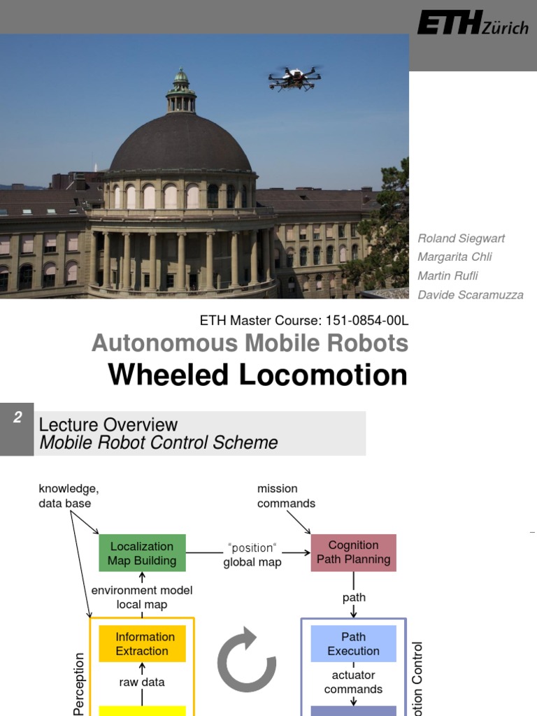Wheeled Locomotion: Autonomous Mobile Robots | PDF | Kinematics | Robotics