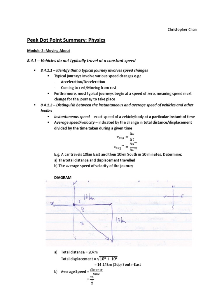Physics Module 2 Summary | PDF | Velocity | Force