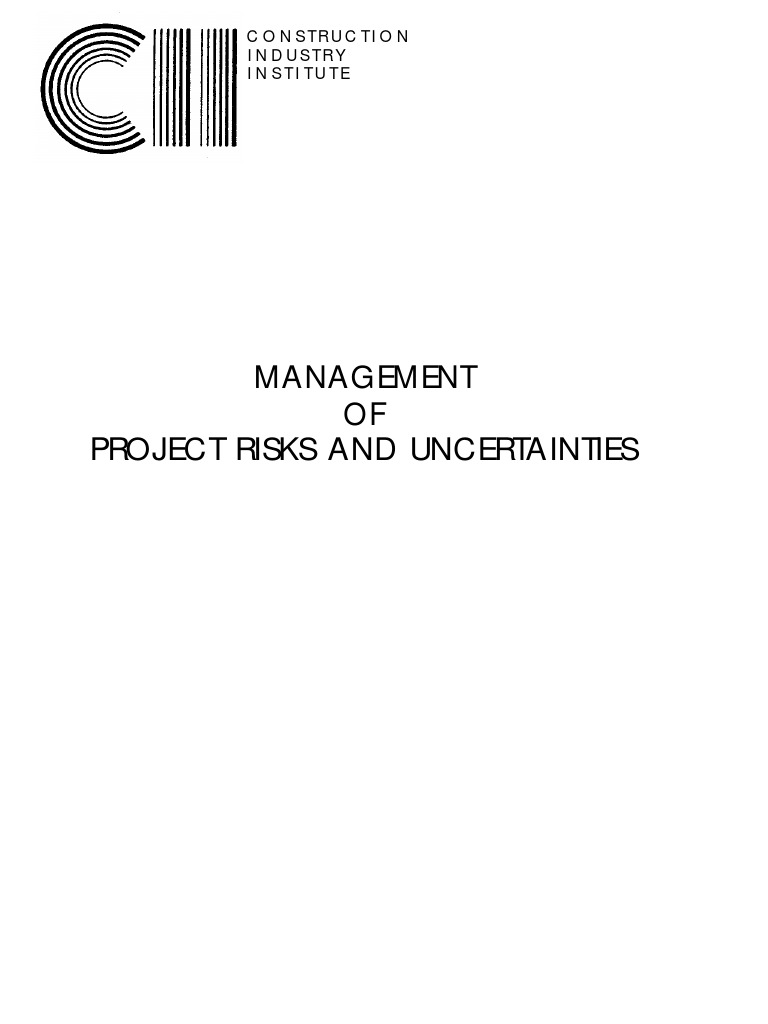 Management of Project Risks and Uncertainties | PDF | Risk | Risk ...