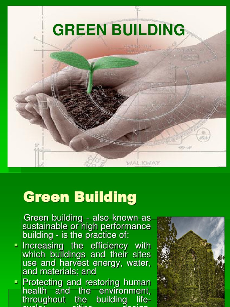 GreenBuilding PPT | PDF | Green Building | Water Resources