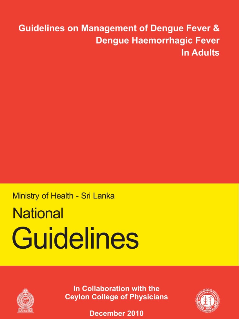 Guidelines For The Management of DF and DHF in Adults | PDF