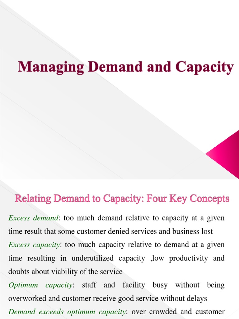 Managing Demand and Capacity | PDF | Demand | Employment