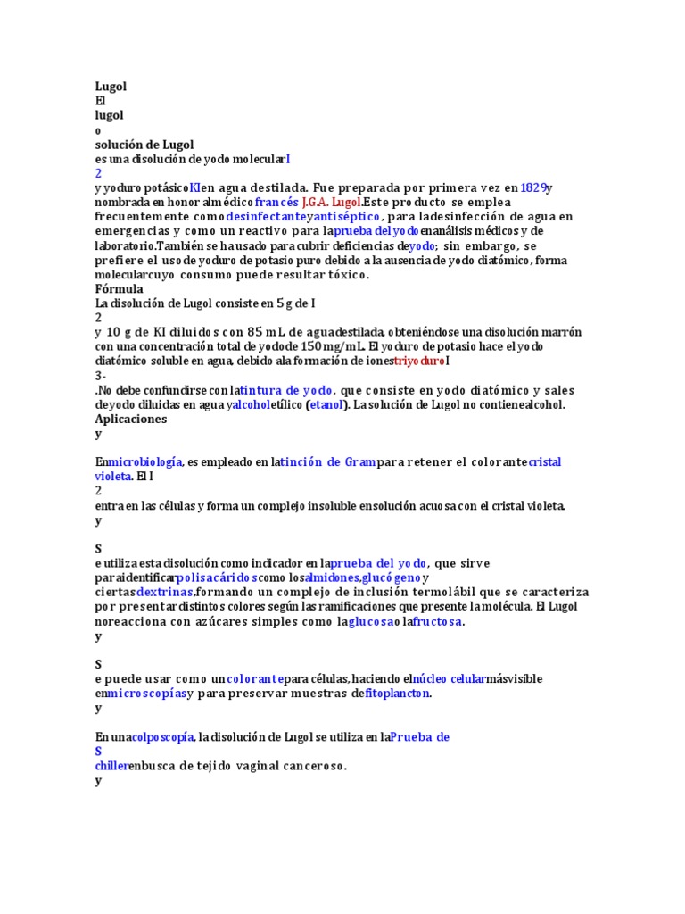 Lugol | PDF