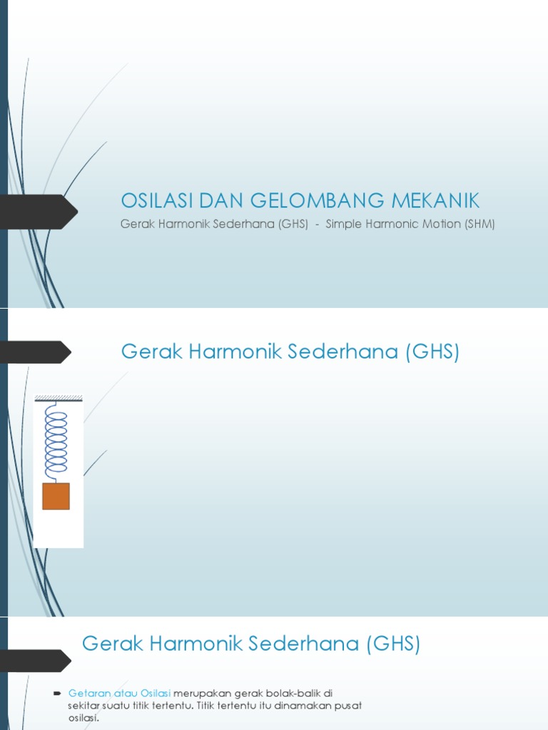 Osilasi Dan Gelombang Mekanik | PDF