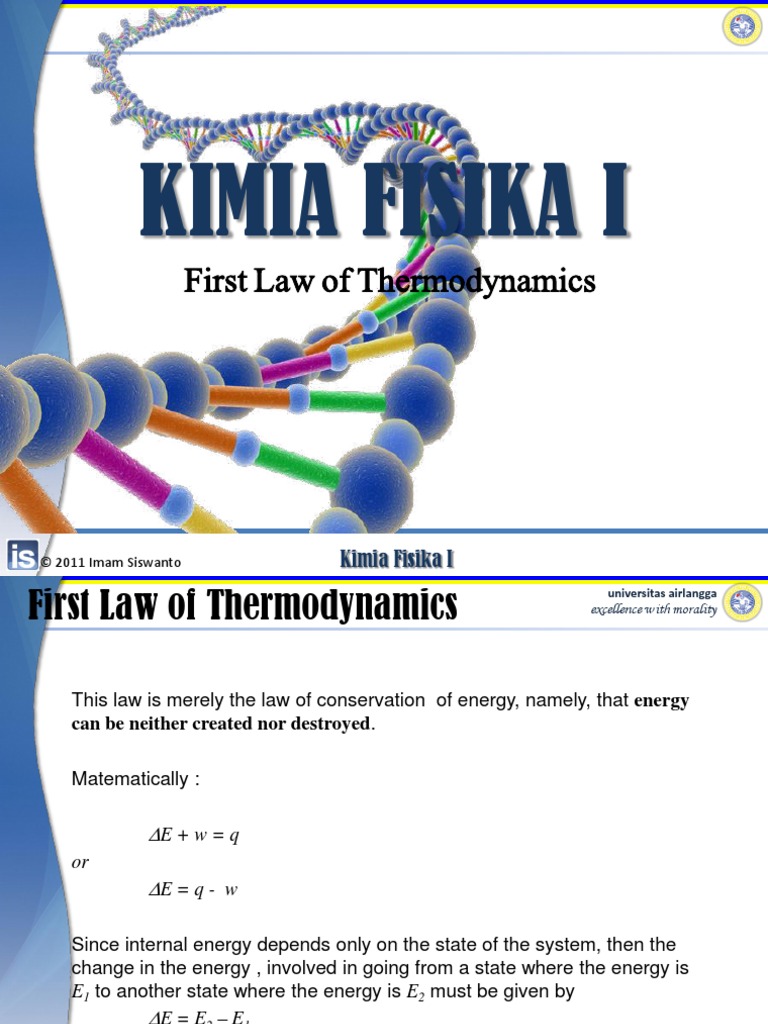 04 First Law of Thermodynamics | Download Free PDF | Enthalpy | Heat