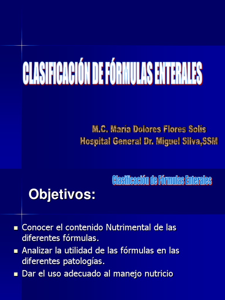 Formulas Enterales | Fibra dietética | Nutrición
