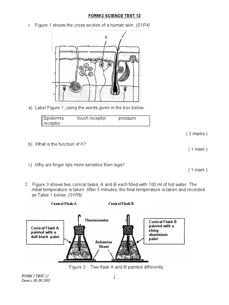 Assessment 2 Science Form 2 | PDF | Sodium | Sodium Hydroxide