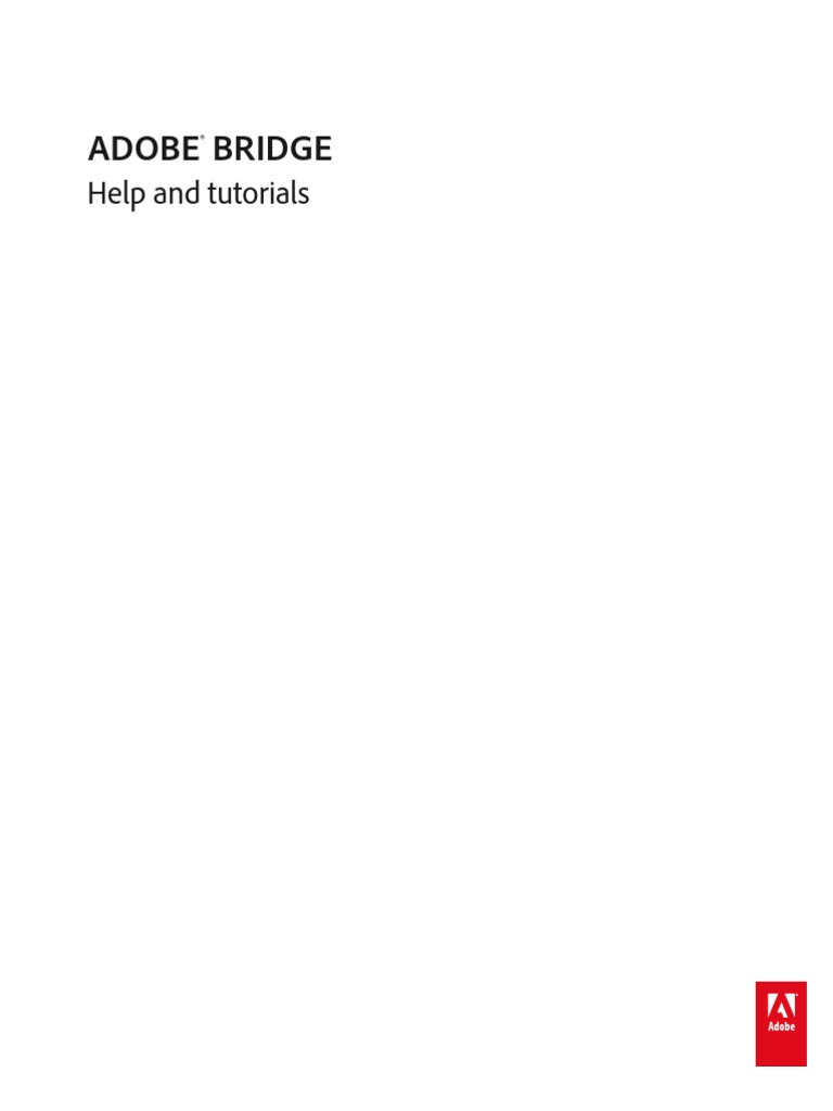 Bridge Reference | PDF | Adobe Photoshop | Raw Image Format