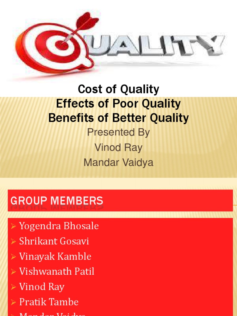 Cost of Quality | PDF | General Motors | Quality (Business)