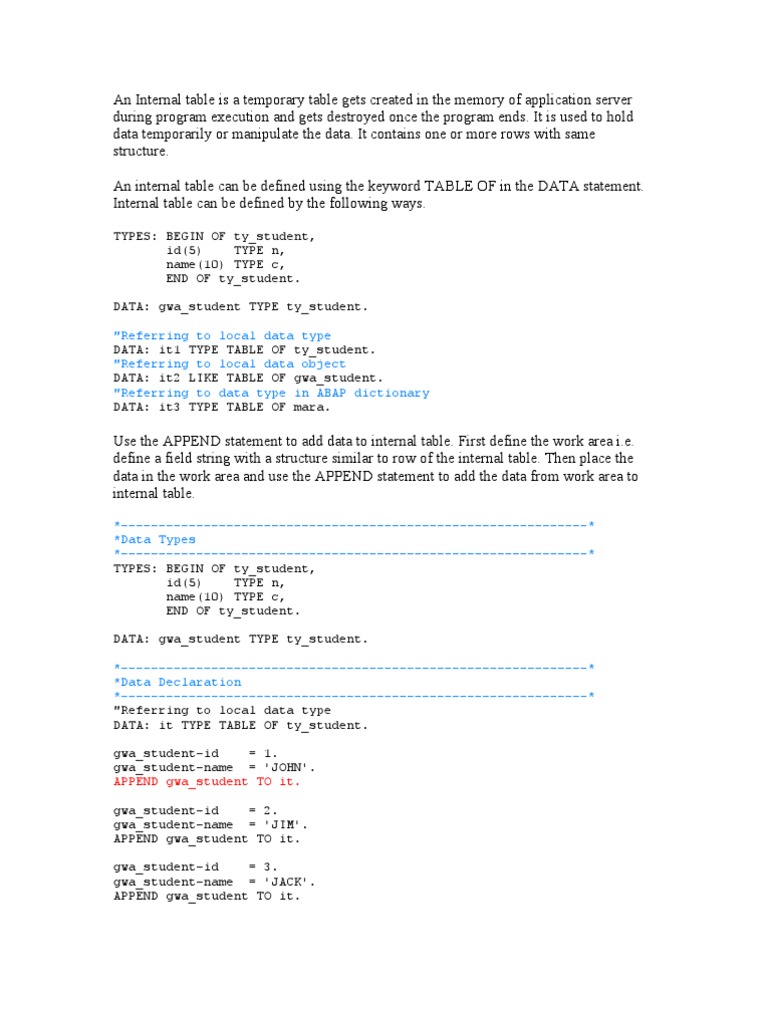 What Is Int Table - 1 | PDF | Table (Database) | Data