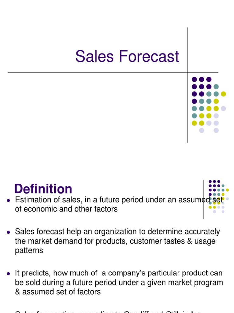 Sales Forecast | Download Free PDF | Forecasting | Regression Analysis