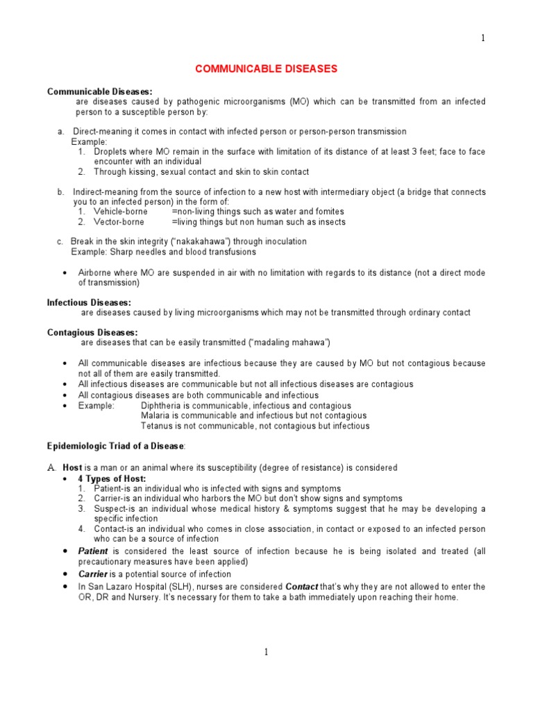 Communicable Diseases | PDF | Rabies | Infection