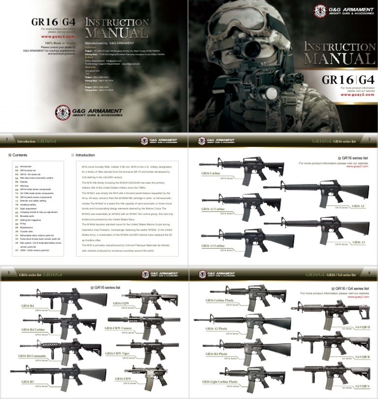 GR16 Manual | PDF | Projectile Weapons | Projectiles