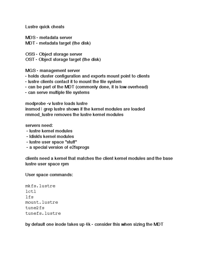 A Comprehensive Guide to Configuring and Using Lustre Parallel File ...