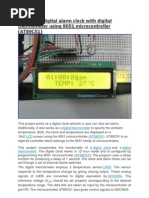 Digital Alarm Clock Using 8051 | PDF | Microcontroller | Analogue ...