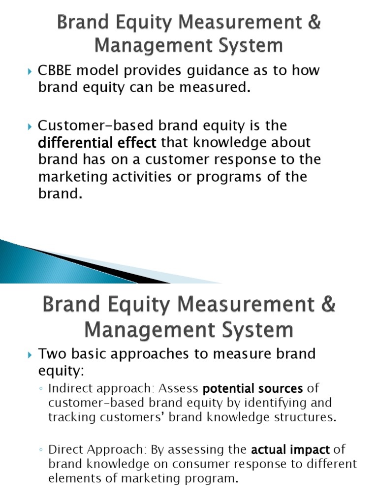 Brand Equity Measurement Guide | PDF | Brand | Stocks