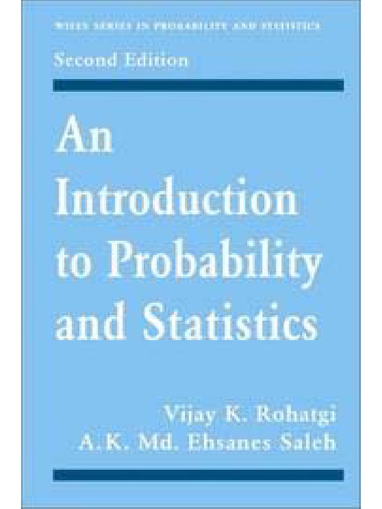 Rohatgi - An Introduction To Probability and Statistics | PDF ...