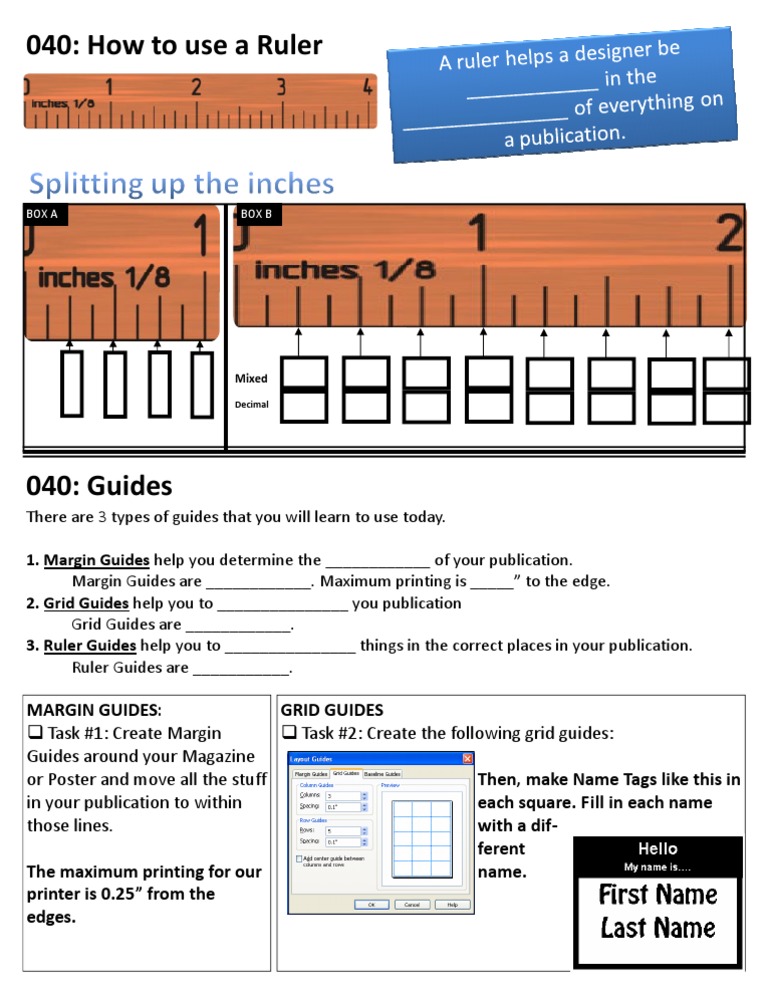 040 - Ruler Notes Student | PDF | Home & Garden