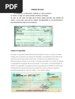 Cheque para Abono en Cuenta | PDF | Cheque | Bancos