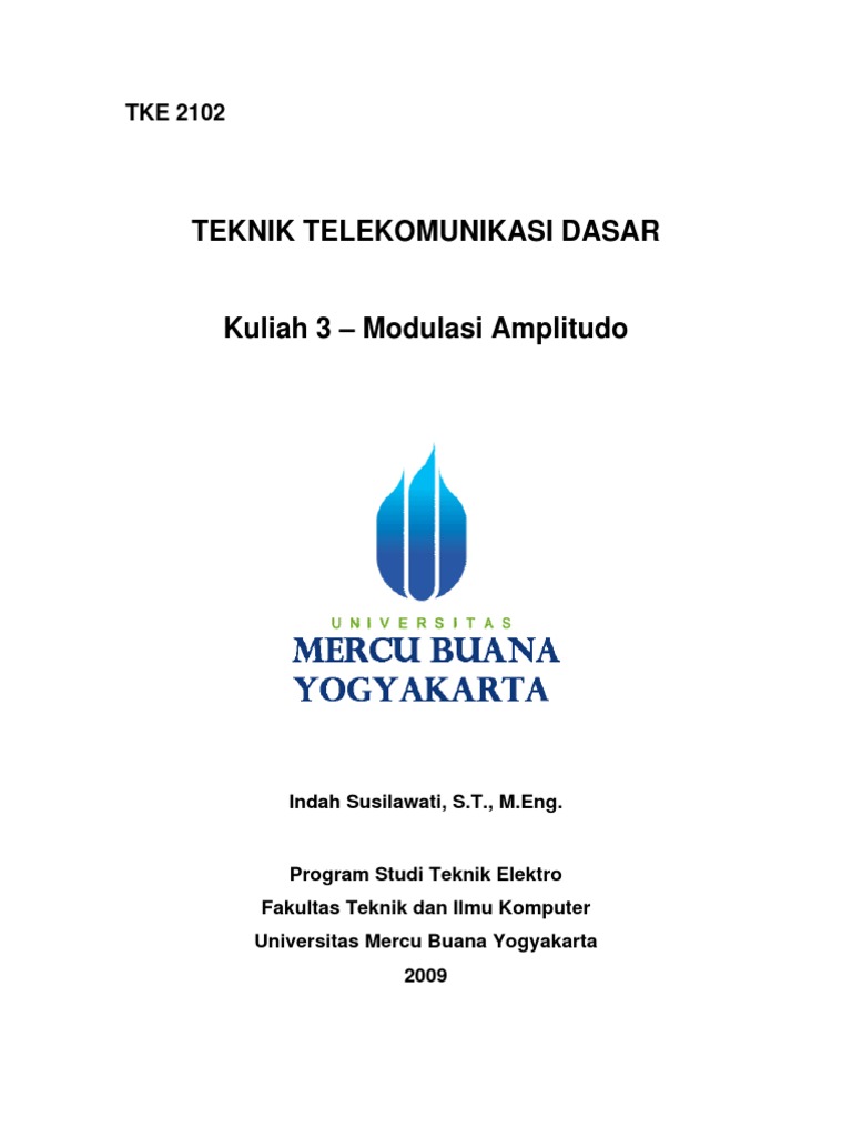 Modulasi Amplitudo | PDF