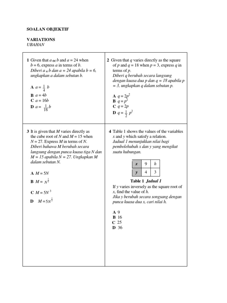Variations | PDF | Teaching Mathematics | Mathematical Analysis