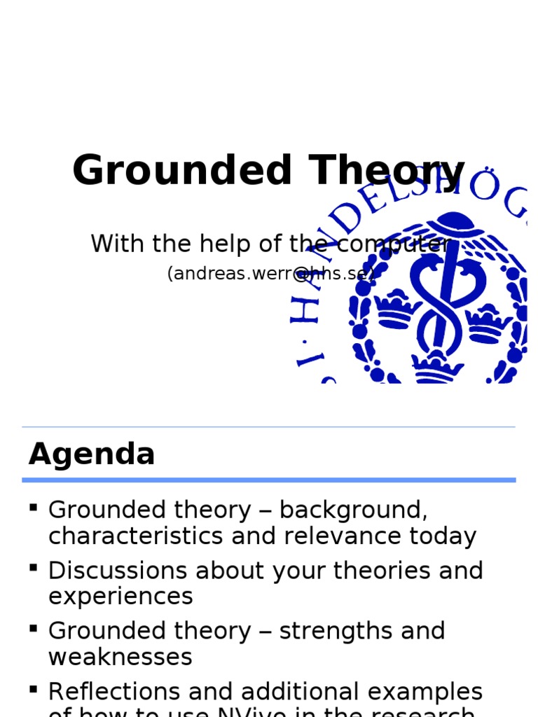 Grounded Theory | PDF | Theory | Academic Discipline Interactions