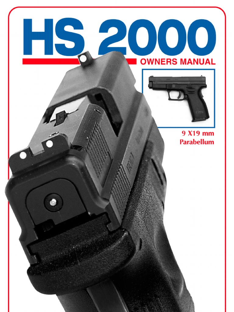 Hs 2000 9x19mm Parabellum Pistol | PDF | Handgun | Trigger (Firearms)