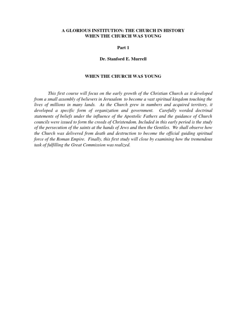 Early Church History and Persecution | PDF | Christian Church | Muhammad