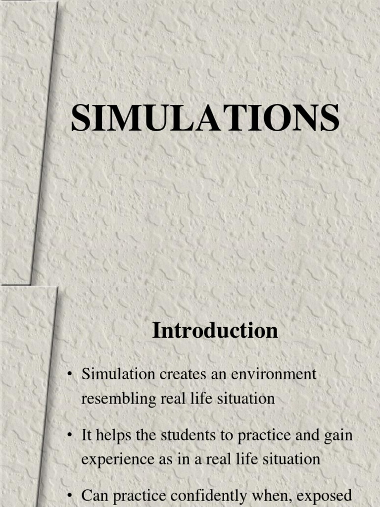 SIMULATIONS | PDF | Simulation | Educational Psychology