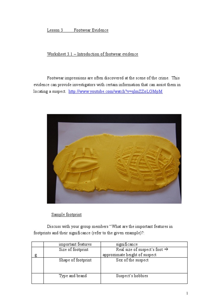Forensic Footwear Evidence Analysis | PDF | Staining | Crime Scene