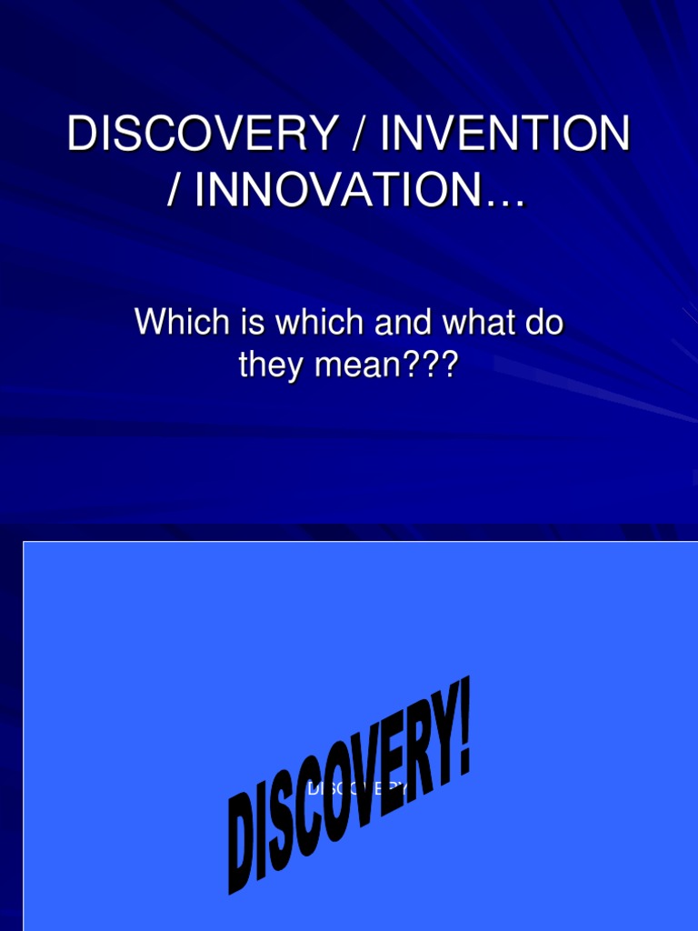 Discovery Invention Innovation CMP | PDF | Vehicle Technology | Vehicles
