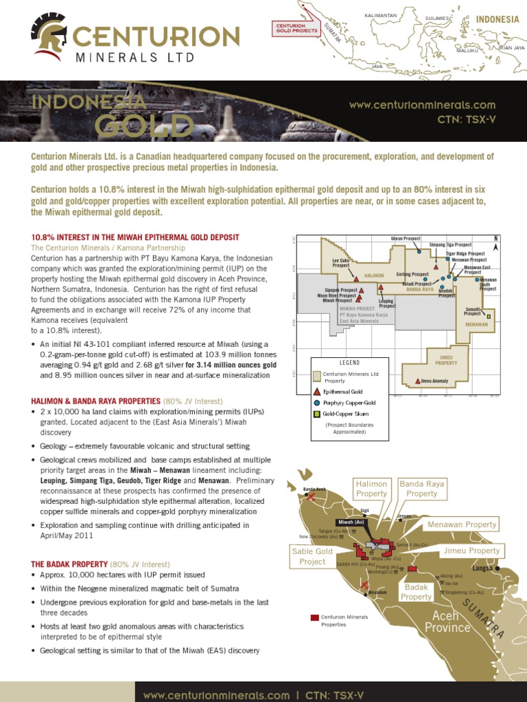 Fact Sheet | PDF | Indonesia | Gold