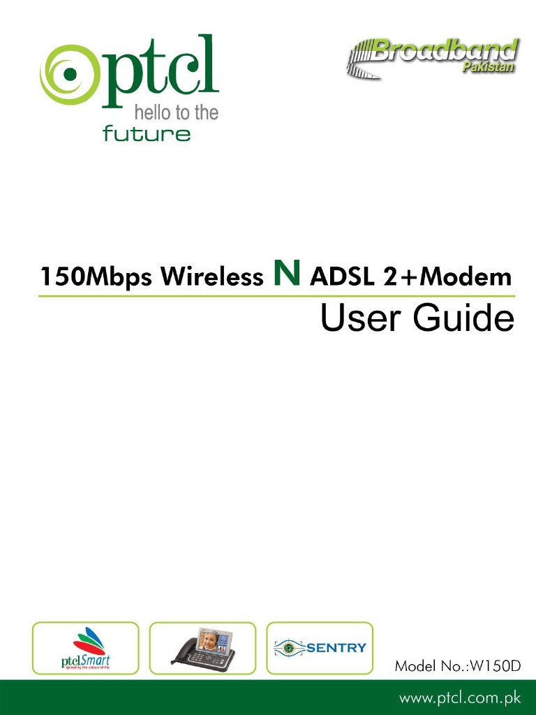 PTCL ADSL2+ Router User Guide | PDF | Ip Address | Router (Computing)