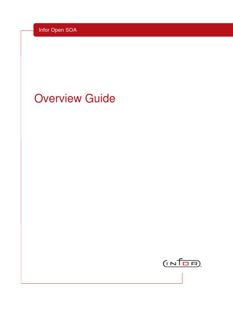 Infor Open SOA Overview Guide | PDF | Service Oriented Architecture ...