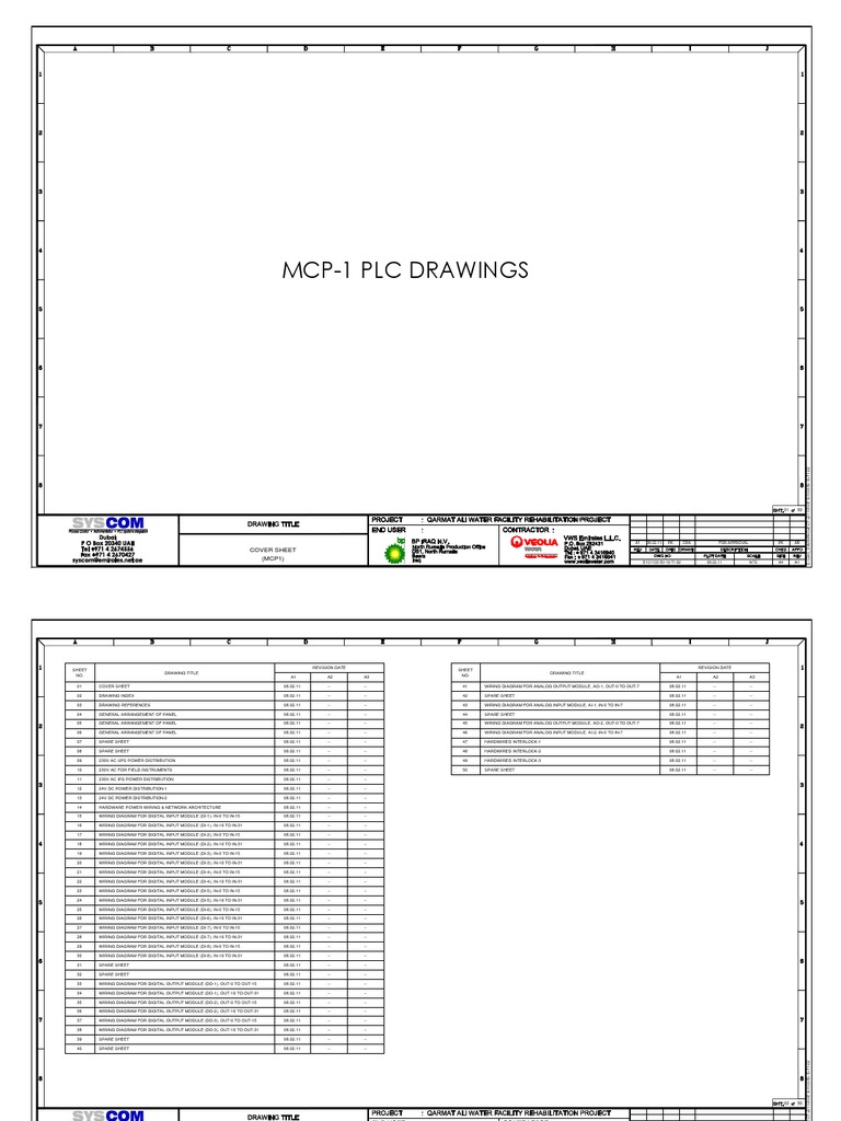 PLC Wiring Drawings | PDF | Switch | Programmable Logic Controller